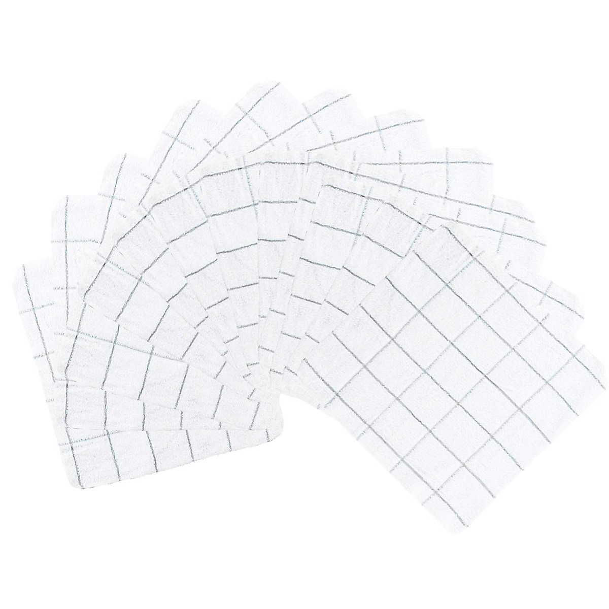 Arkwright Cotton Dishcloths Kitchen Towels Bulk - (Pack of 12) Absorbent Terry Tea Towels, Dish Washing Cloths for Cooking, Drying Dishes, and Cleaning, 12 x 12 in, Grey