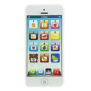 YOYOSTORE Child's Interactive My First Own Cell Phone - Play to learn, touch screen with 8 functions and dazzling LED lights