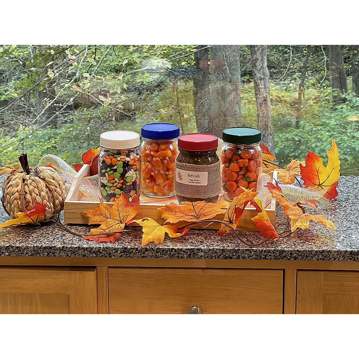 Jarming Collections Plastic Mason Jar Lids - Regular Mouth Mason Jar Storage Lids, Reusable Leak Proof Colored Caps, Covers 2.75 Inch Mouth Glass Mason Jars, Set of 12 (White)