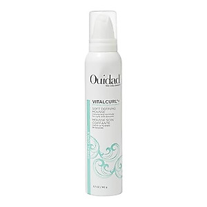 Ouidad VitalCurl+ Curl Defining Mousse, Lightweight Hair Foam, Styler for Soft, Touchable Hold, Adds Shine, Bounce & Volume, For Spiral Curls