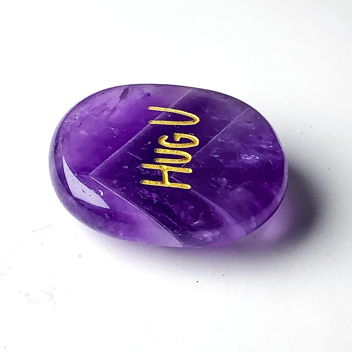 SOLICIEL Amethyst Crystal Pocket Hug, Get Well Gifts for Best Friends Thinking of You Long Distance Gifts Just Because Gift for Women Men Christmas Stocking Stuffers