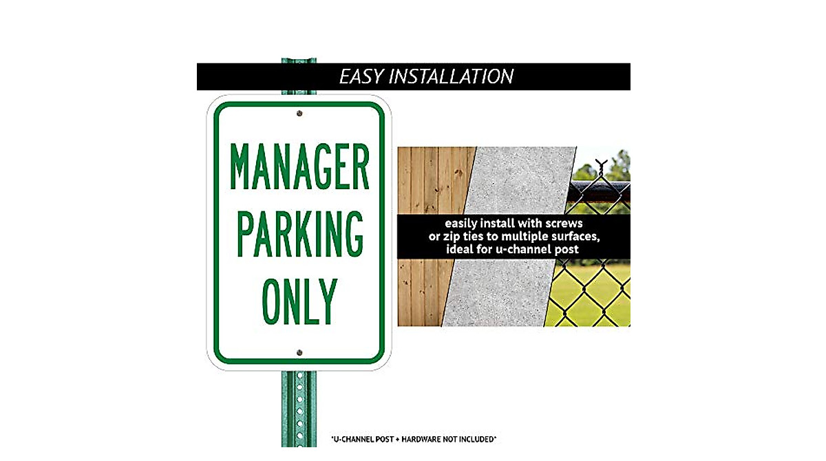 Park at Your Own Risk Parking Sign - Durable Aluminum | Made in USA