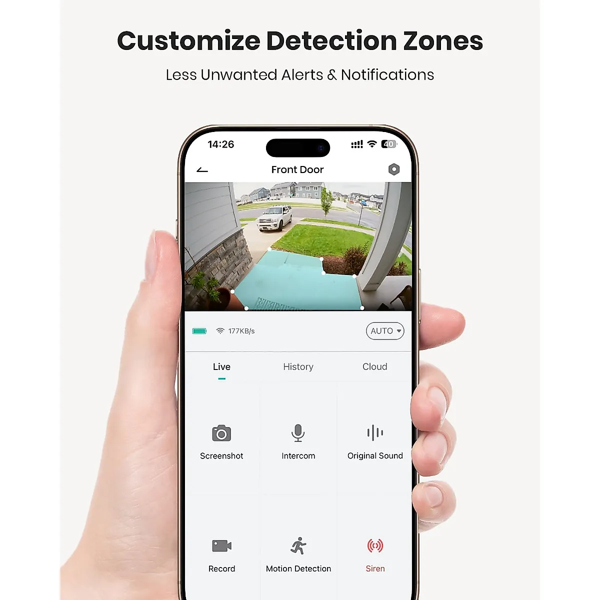 CAMSTRO Doorbell Camera Wireless - 3K Video Doorbell with Chime, 2.4G WiFi Outdoor Security Cemera,Smart Human Detection, 2-Way Audio,Voice Changer,Night Vision,Works with Alexa and Google Assistant