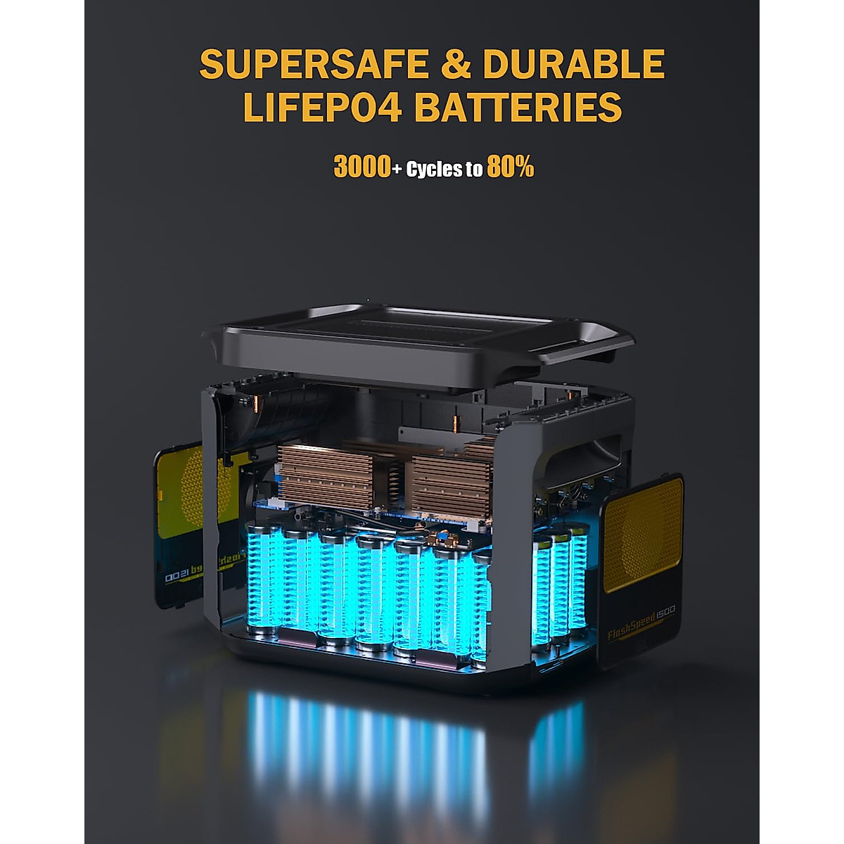 VTOMAN Solar Generator 1500W (3000W Peak) with 220W Solar Panel Included, 1548Wh LiFePO4 Power Station with 1500W AC Outlets, 100W USB Ports, 12V DC, for Home Electric Backup & RV/Van Camping