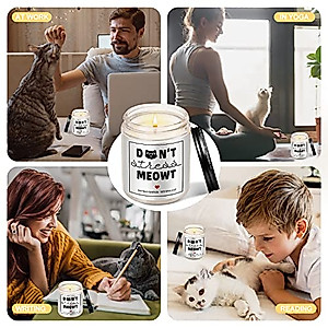 Don't Stress Meowt Cat Lover Gifts for Women Cat Mom Birthday Gifts for Women Cute Gifts for Cat Lovers Cat Themed Gifts Crazy Cat Lady Gifts for Women Her Best Friends Cat Dad Pet Parents Gift Candle