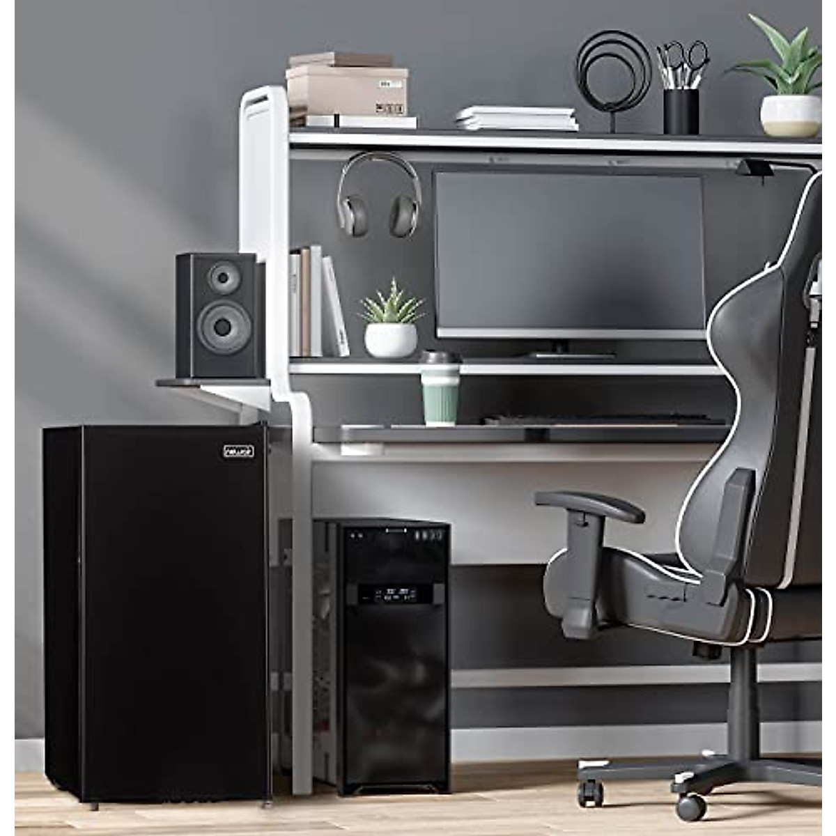 NewAir 3.3 Cu.Ft Black Mini Fridge | Adjustable Shelves and Reversible Door | Small Refrigerator,Dorm Refrigerators,Compact Refrigerator, Energy Efficient