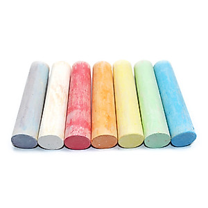 MAHITOI Washable Jumbo Sidewalk Chalk – Non-Toxic Multicolor Chalk for Kids, Outdoor Fun, Easy-to-Grip Sticks – Toddler Art Supplies (Pack of 20)