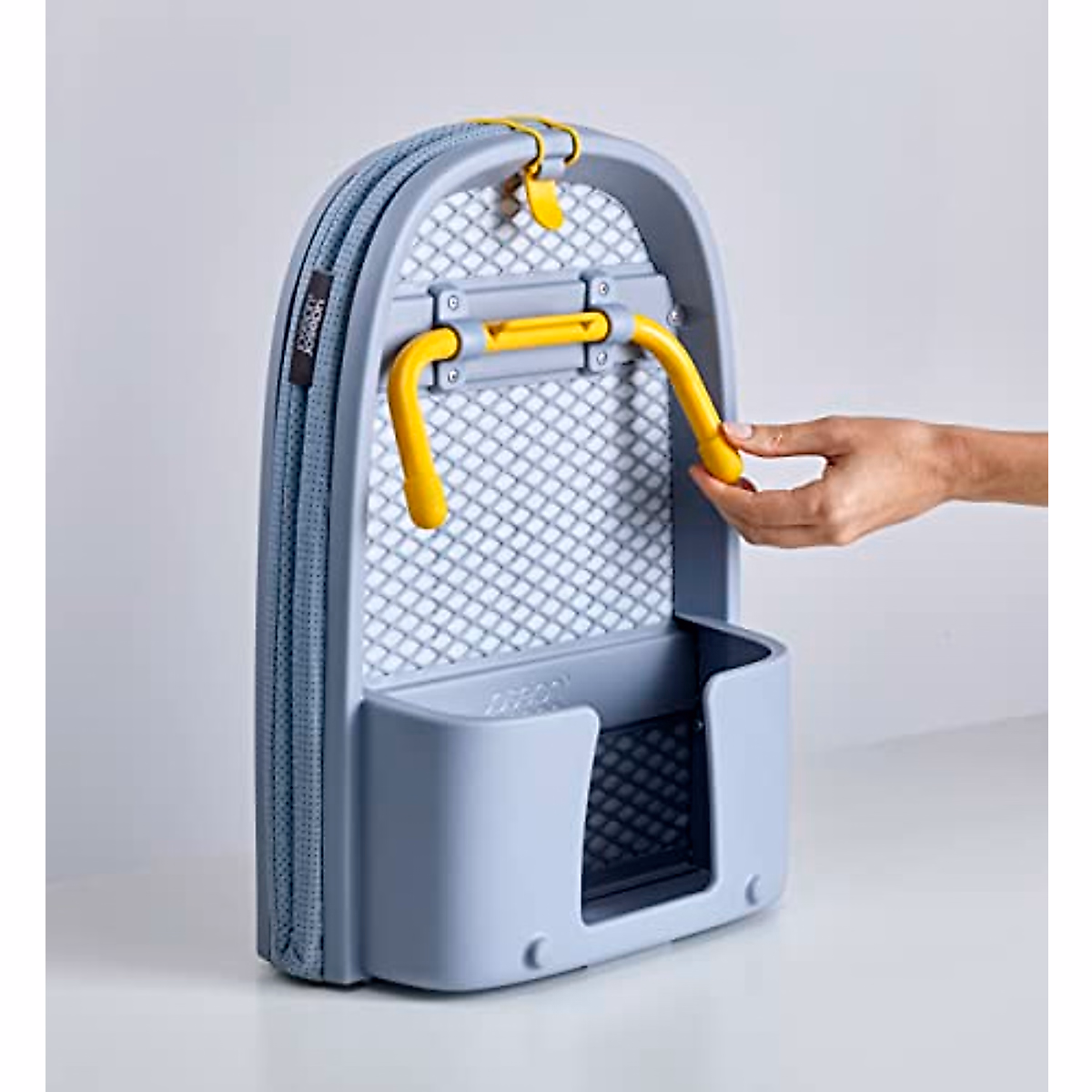 Joseph Joseph Folding Tabletop Ironing Board with Iron Holder, Compact, Space-Saving, Grey/Yellow