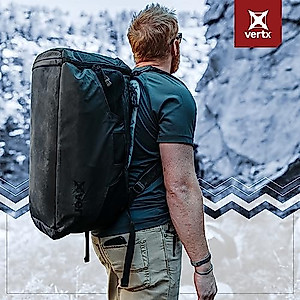 Vertx 45L Contingency Tactical Duffle Bag, Travel Luggage Compatible with Vertx Tactigami for Survival EDC Gear, Gun Range, CCW Concealed Carry, Hunting, Heather Black/Galaxy Black, One Size