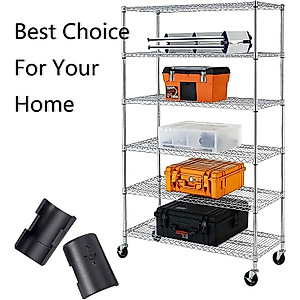 Wire Shelf Clips Shelving Sleeves - 16 Pack Shelf Lock Clips for 1" Post- Shelving Sleeves Replacements for Wire Shelving System