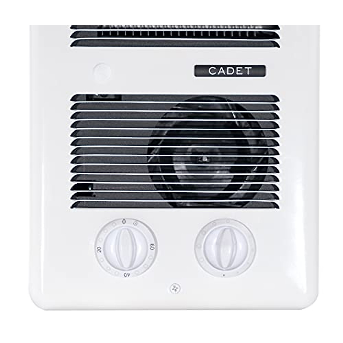 Cadet Com-Pak Bath Electric Wall Heater Complete Unit with Thermostat and Timer (Model: CBC103TW, Part: 65101), 3415 BTU, 240/120 Volt, 1000 Watt, White