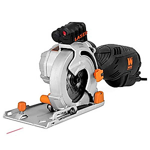 WEN 3620 5-Amp 3-1/2-Inch Plunge Cut Compact Circular Saw with Laser, Carrying Case, and Three Blades