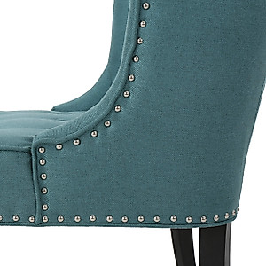 Christopher Knight Home Adelina Fabric Occaisional Chair, Dark Teal