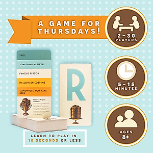 Trophies Card Game - Quick and Simple Word Party Game for 2-30 Players