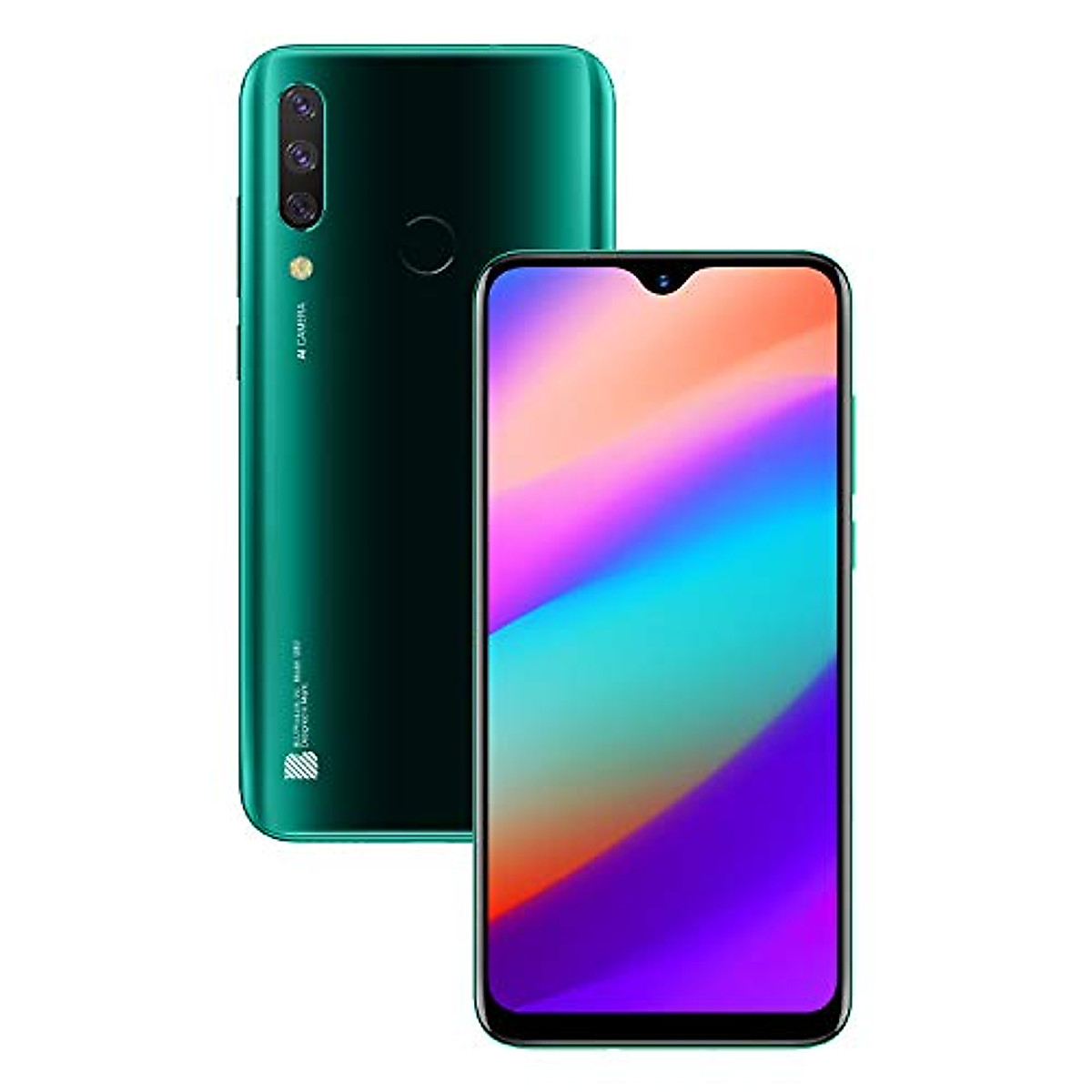 BLU G80 | 2021 | All day battery | Unlocked | 6.5” HD+ Infinity Display | 64GB | Triple Camera 13MP | US version | US warranty | Green