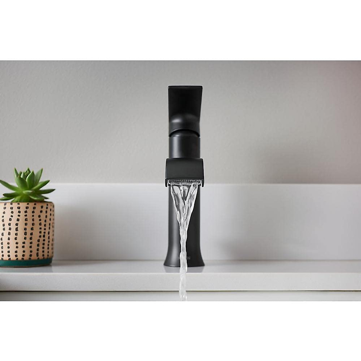 Moen FAUCET BATH GENTA MATTE BLK 1H 84760BL