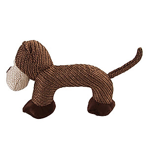 Squeaky Dog Toy Wakeu Plush Dog Chew Toys for Aggressive Chewers, Elephant Monkey Sheep Sound Durable Chew Stuffing Interactive Toy, Small Medium Dogs Puppy Cat Grinding Teeth Toy