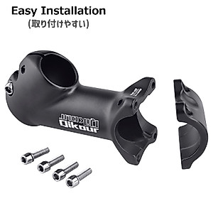 Azarxis Bike Stem 31.8mm 45 Degree 90mm Lightweight Bicycle Short Handlebar Stem Riser Suitable for BMX MTB Road Bike Mountain Bike (31.8 x 90mm)