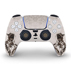 Vintage French Bulldog Matte Vinyl Faceplate Sticker Gaming Skin Case Cover Compatible with Sony Playstation 5 PS5 Digital Edition Console and DualSense Controller