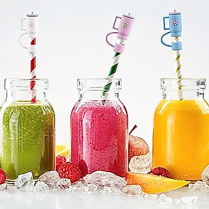 Silicone Spill Stopper for Stanley 40/30 oz The Quencher H2.0 Flowstate Tumbler with Handle for Cup Accessories Include Straw Cover Cap Round Leak Stopper Square Spill Stopper (Version 1.0&2.0-6PCS-B)