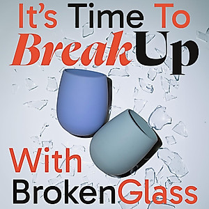 Salvio Unbreakable Silicone Wine Glasses | Reusable | Dishwasher Safe | Stemless | BPA-Free | Great for Parties, Boats, Beaches, and Camping | set of 4