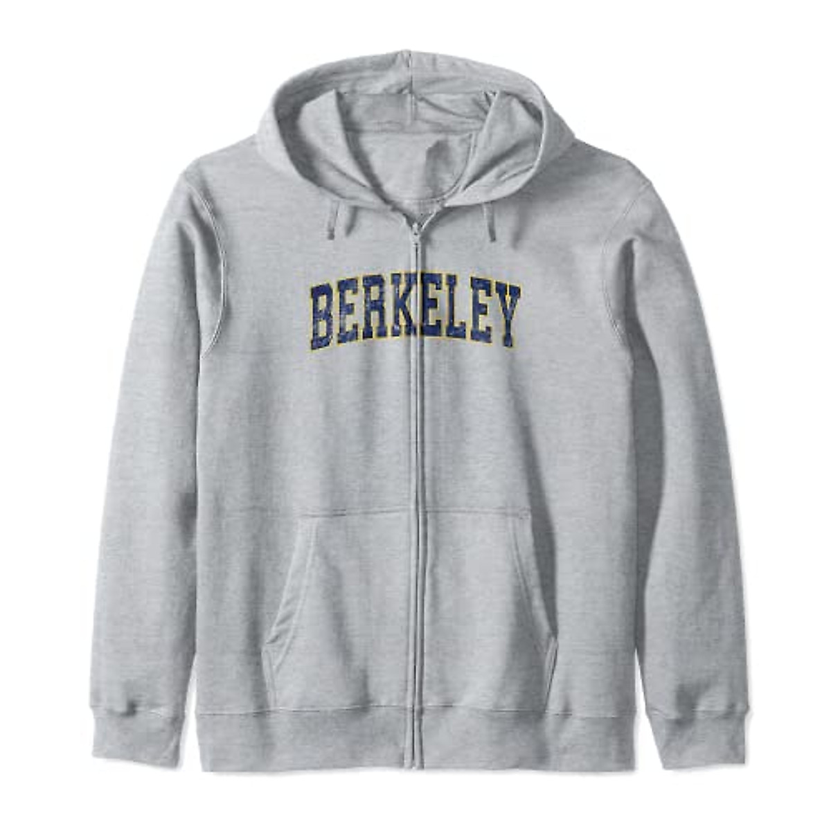 Berkeley California CA Vintage Athletic Sports Design Zip Hoodie