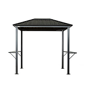 Sojag 6' x 8' Dakota BBQ Grill Gazebo Outdoor Weather-Resistant Aluminum Frame Shelter