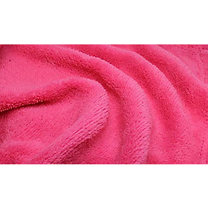 FOHOG Collection Fleece Blanket Hot Pink Red Small Plush Throw Blankets for Couch Flannel Soft Lightweight Microfiber Travel 50" X 60" (Hot Pink)