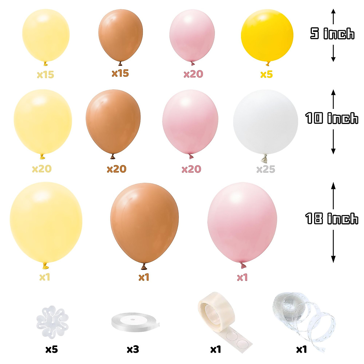 153Pcs Daisy Groovy Balloon Arch Garland Kit Pink White Yellow Orange Daisy Flower Latex Balloons, Boho Daisy Balloon Garland for Baby Shower Two Groovy Birthday Party Wedding Decorations