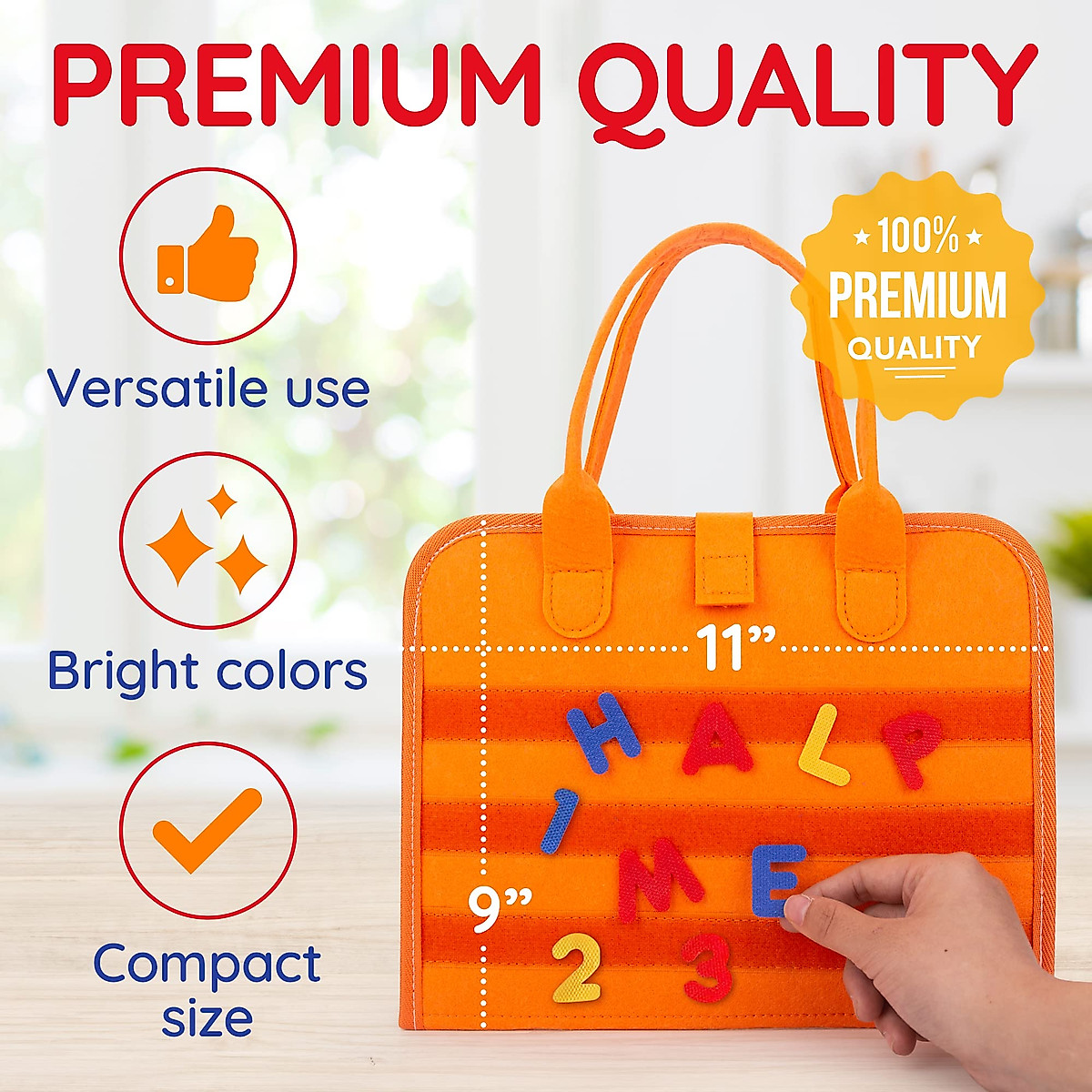 Baby Busy Board Montessori Toys for Kids - Baby Sensory Toys for Toddlers - Toddler Busy Board for 3+ Year Old - Baby Sensory Board Learning Toys Gift for 3+ Year Old Boys & Girls