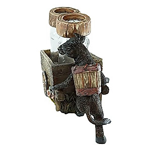 "Home Décor Accents" Spice Delivery Cattle Cow Pushing Wagon Cart Salt And Pepper Shakers Set - Home Accents 33-kl1-10163