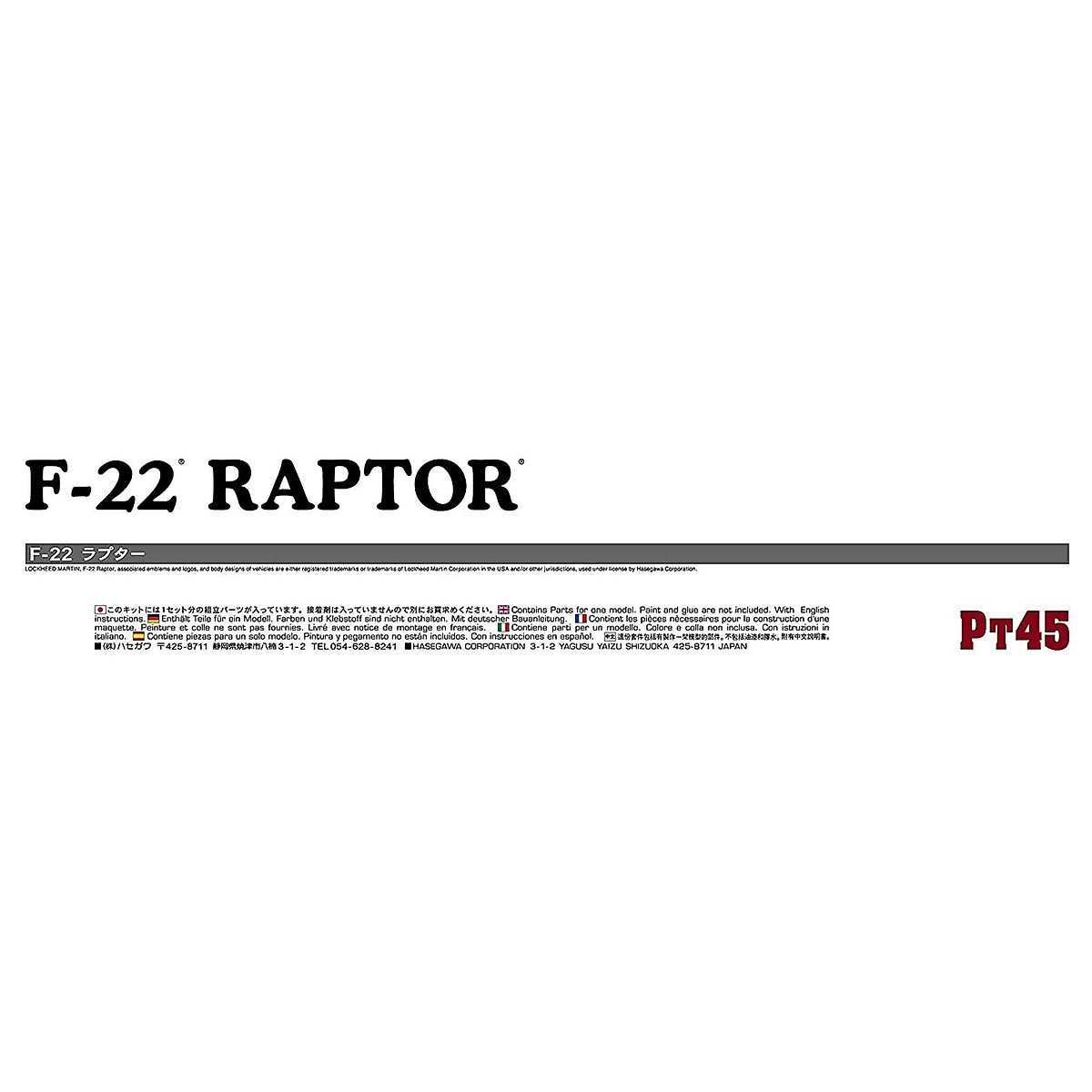 Hasegawa 1/48 F-22 Raptor USAF