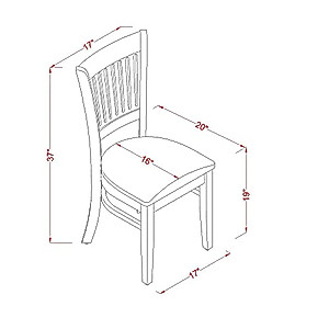 East West Furniture NDVA3-LWH-C Norden 3 Piece Kitchen Table & Chairs Set Contains a Rectangle Dining Room Table with Dropleaf and 2 Fabric Upholstered Chairs, 30x48 Inch, Linen White