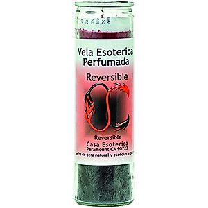 INDIO SPRITIUAL Palm Oil Candle-Reversible Red/Black Candle - Esoteric Palm Oil Wax(Reversible 2-C)