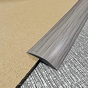DAILISEN 9.84ft Vinyl Self Adhesive Overlap Threshold Reducer,Flooring Tile Laminate Border Transition Strip,Flat Carpet Rug Edging Strips, Fluted Saddle,Flexible Molding Trim,Stair Edging