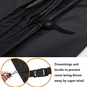 Tractor Cover Waterproof Riding Lawn Mower Cover Heavy Duty Water Sun Resistant Garden Tractor Lawn Mower Cover with Zipper Bag Size L72 xW55 xH47 in