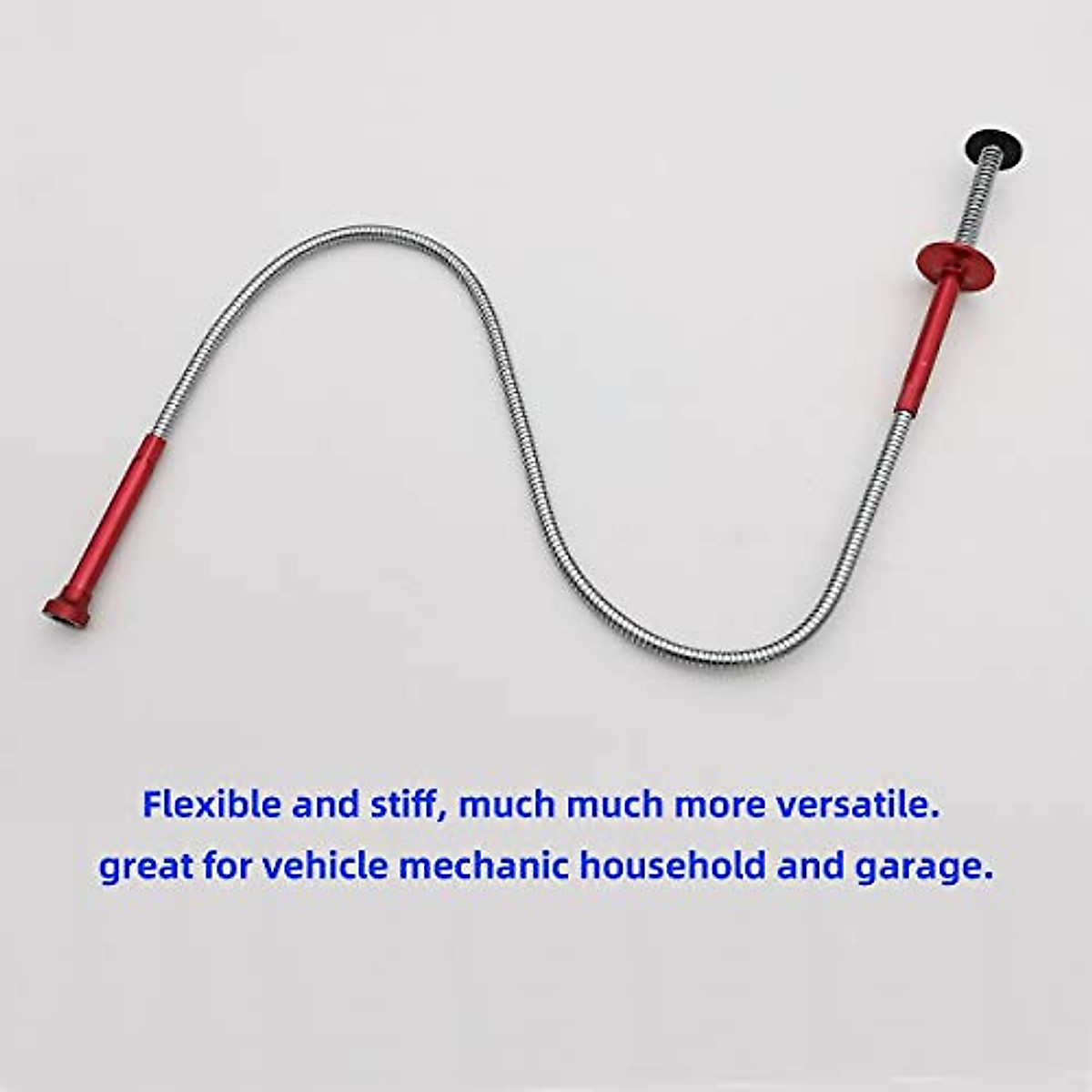 VASTOOLS Flexible Claw Pickup Tool with Magnet,28", 2-in-1 Magnetic Pickup Tool, 4-Finger Claw, Rustless Flexible and Stiff Shaft, User-friendly, Versatile