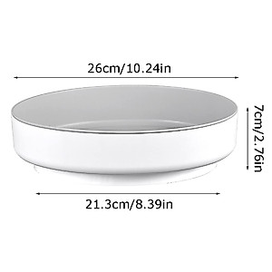 Kaxich Lazy Susan Organizer, 2in1 Lazy Susan Turntable for Cabinet 360 Degree Rotating Spice Rack for Kitchen Cupboard Pantry Bathroom Refrigerator