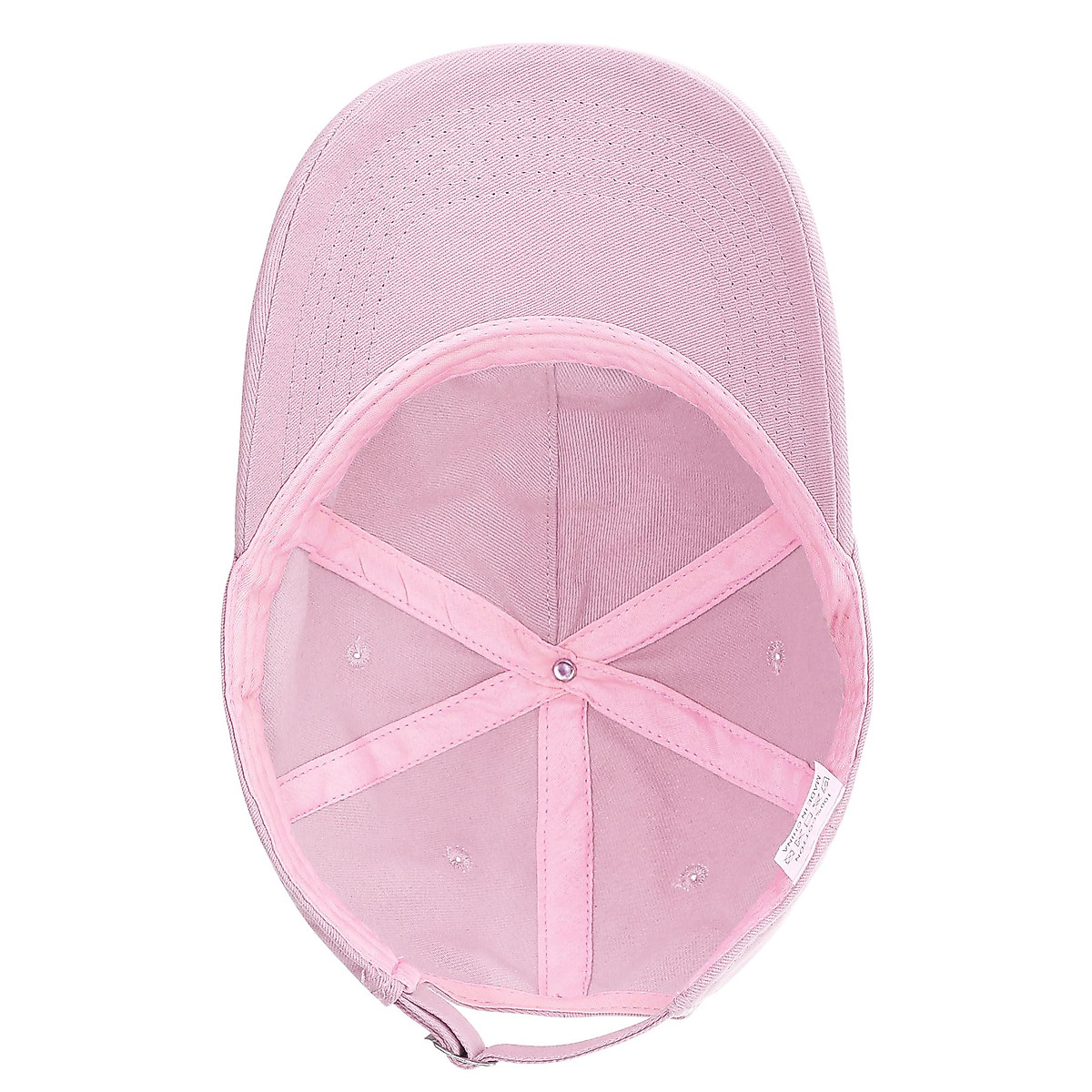 Zando Unisex Cute Baseball Cap Women Fashionable Ball Caps Women Embroidered Baseball Hat for Women Men Adjustable Dad Hat Golf Running Hats for Women Men Sun Preppy Hat Pink Hat