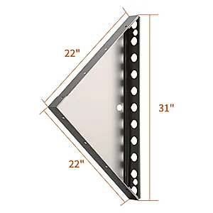 Floating Corner Shower Bench Kit-Customizable Appearance Corner Bench Seatin (22"x22"x31")