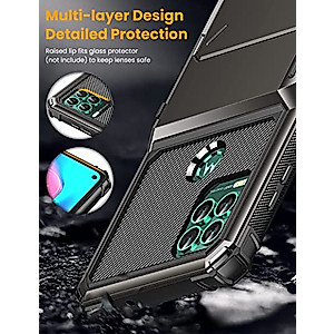 TITACUTE for Moto G Stylus 5G 2021 Case Wallet 5 Credit Card Holder Flip Cover ID Slot Back Pocket Dual Layer Anti-Scratch Hard Shell Tough Protective Bumper for Moto G Stylus 5G 2021 Gunmetal Bronze