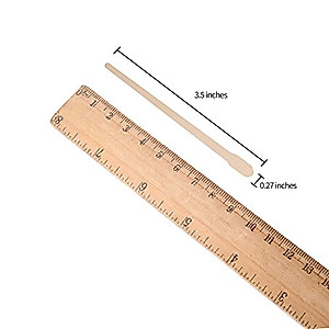 Senkary 600 Pieces Small Waxing Sticks Wood Wax Sticks Craft Applicator Sticks for Hair Eyebrow Nose Removal