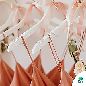 AMIFF Non Slip Rubber Hanger Grips 3.74" x 0.45", Pack of 200 Clear Grip Strips for Plastic and Wooden Hangers, Soft Silicone Hangers Grips, Clothing Hanger Strips for Store and Home Organization