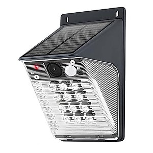 ENSTER Security Camera Wireless Outdoor, Solar Flood Light Camera 1080P, 2.4GHz WiFi Camera for Home Security with Motion Detection, 2-Way Audio, Cloud/SD Card Storage, Waterproof