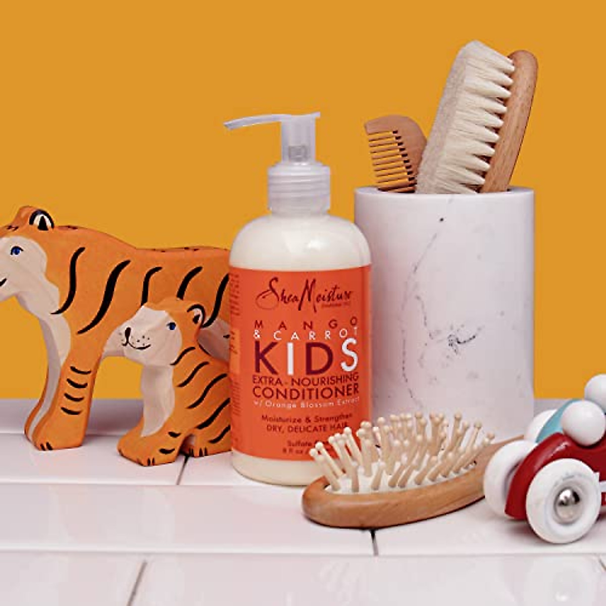 SheaMoisture Kids Conditioner for Kids Hair Mango and Carrot Sulfate Free Conditioner 7.7 oz