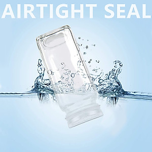 Keketin 30 Pack Glass Spice Jars 4 oz with Labels, Empty Square Spice bottles Seasoning Containers with Silver Caps and Shaker Lids(80 Black Labels,1 Funnel,1 Pen and 1 Brush Included)