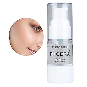 PHOERA Primer,Pro Makeup Primer,Long Lasting Hydrating Smoothing Isolated Moisturizing Oil Free Effect Make Up Base Matte Face Foundation Primer(18ML)