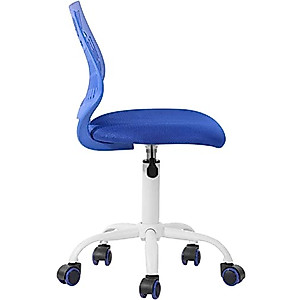 Homy Casa Inc Favors Chair, Dark Blue