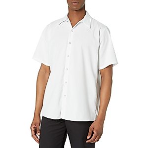 Red Kap mens Specialized Pocketless Polyester Work Button Down Shirt, White, Large US