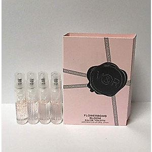 4 Victor Rolf Flowerbomb Bloom Eau de Toilette 1.2 ml/0.04 oz Spray Vial Sample